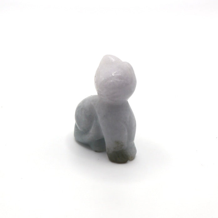 Hand Carved Jade Cat Figurine | Cat Figurine | Mandalay Jade