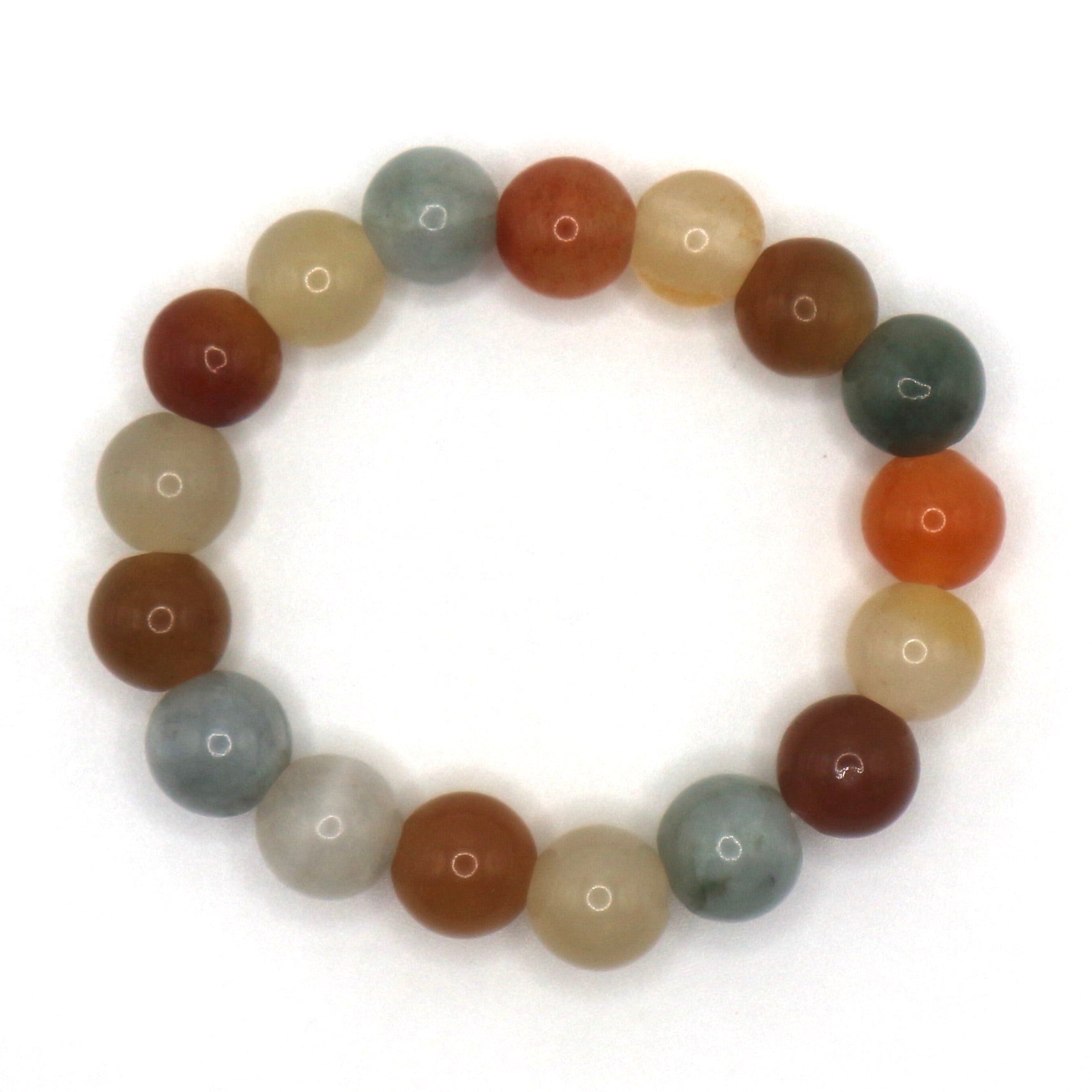 Multi-colored Jade Bracelet | Jade Beaded Bracelet | Mandalay Jade