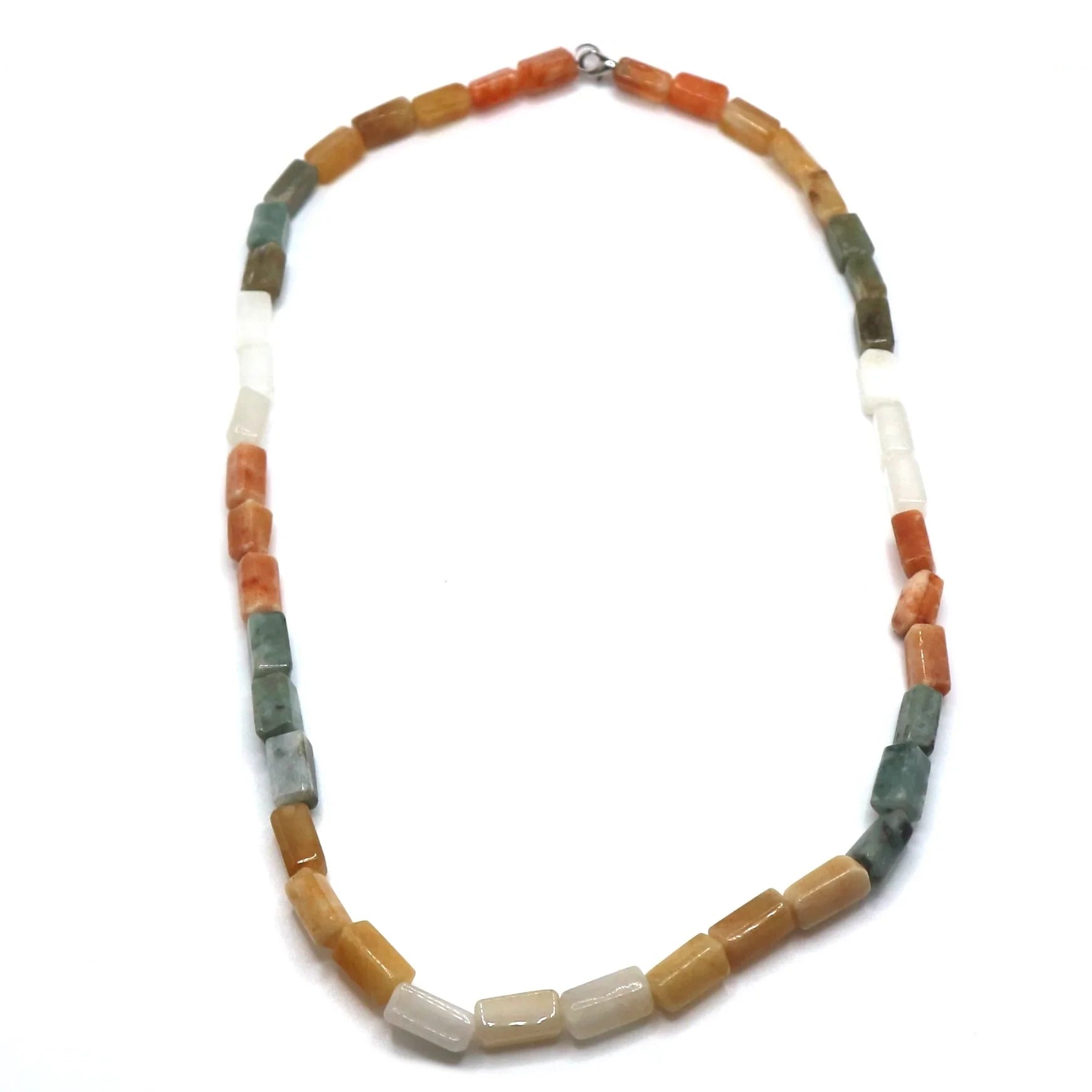 Multi Color Jadeite Necklace | Burmese Jade Necklace | Mandalay Jade